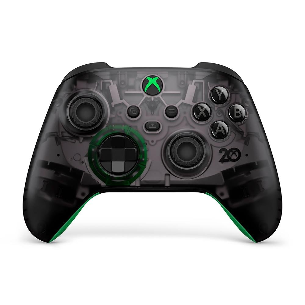 Controle Sem Fio Xbox Edição Especial 20 Aniversário, Preto e Verde ...