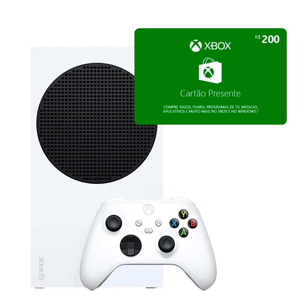 Console Microsoft Xbox Series S, 512GB, Branco + Gift Card Xbox: 200 ...