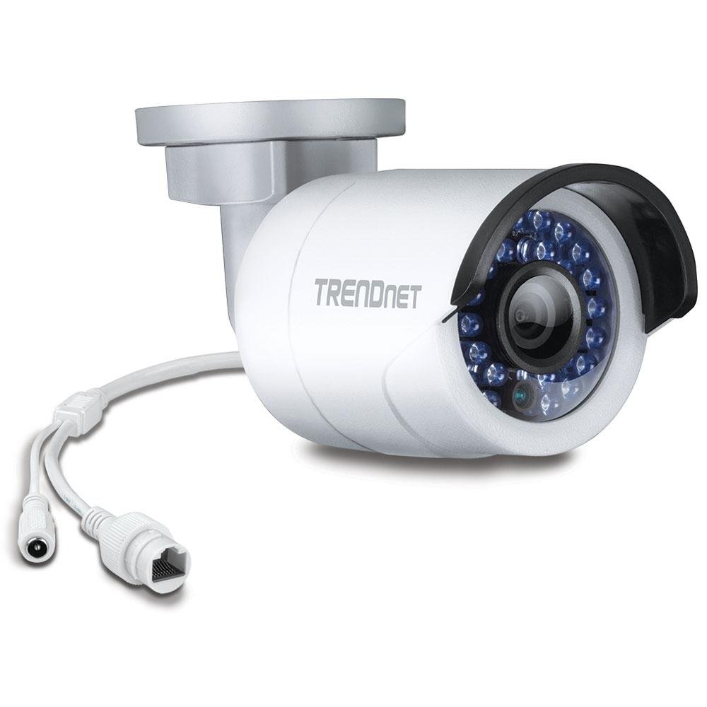 Câmera Bullet Trendnet IP 30M PoE Full HD 3MP Metal TV-IP310PI Branca