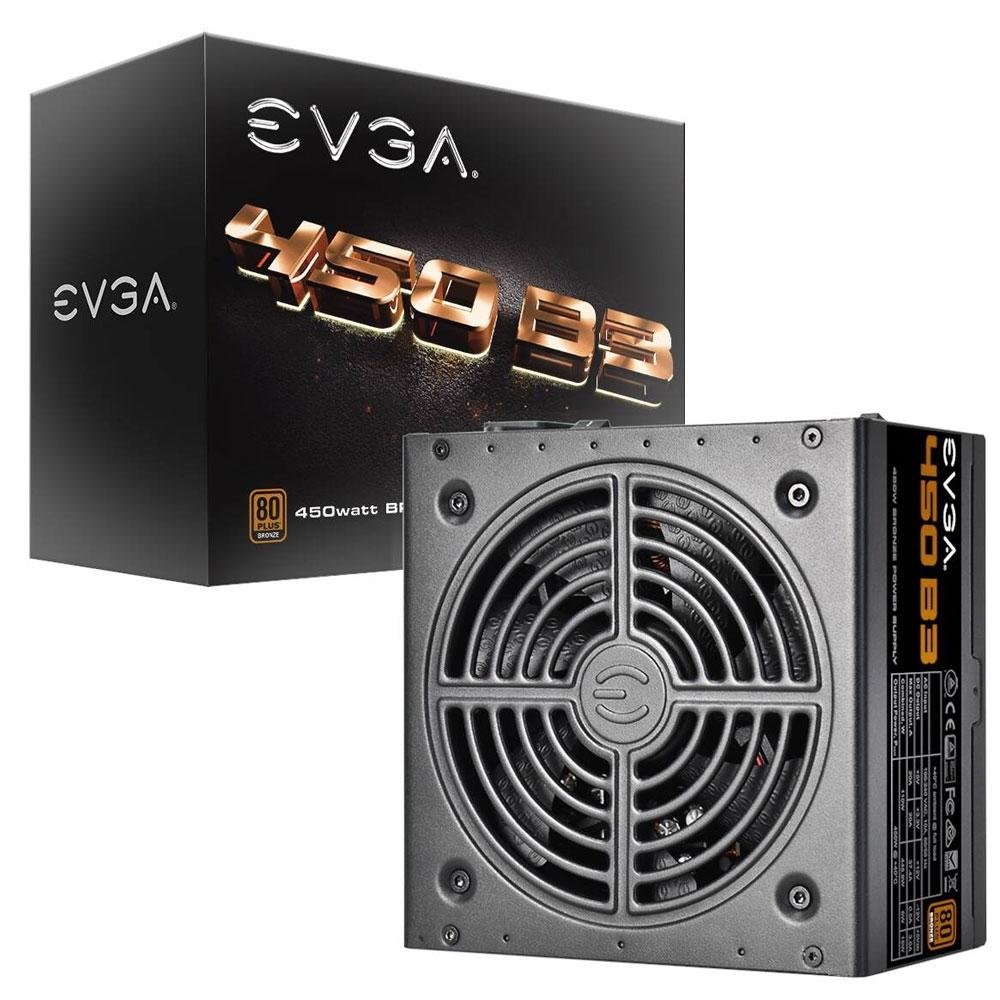 Fonte EVGA 450W 80 Plus Bronze Modular 220-B3-0450-V1