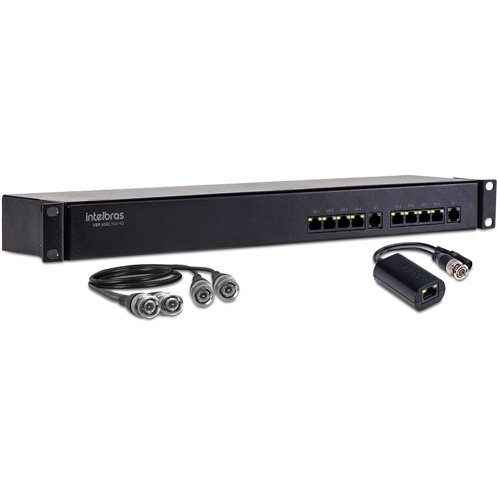 Power Balun Intelbras Passivo 08 Canais Full-HD VBP A08C 4810026