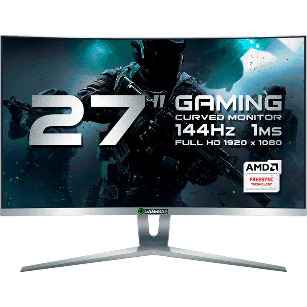 Monitor Gamer Gamemax LED 27´ Widescreen Curvo, Full HD, HDMI/DVI ...