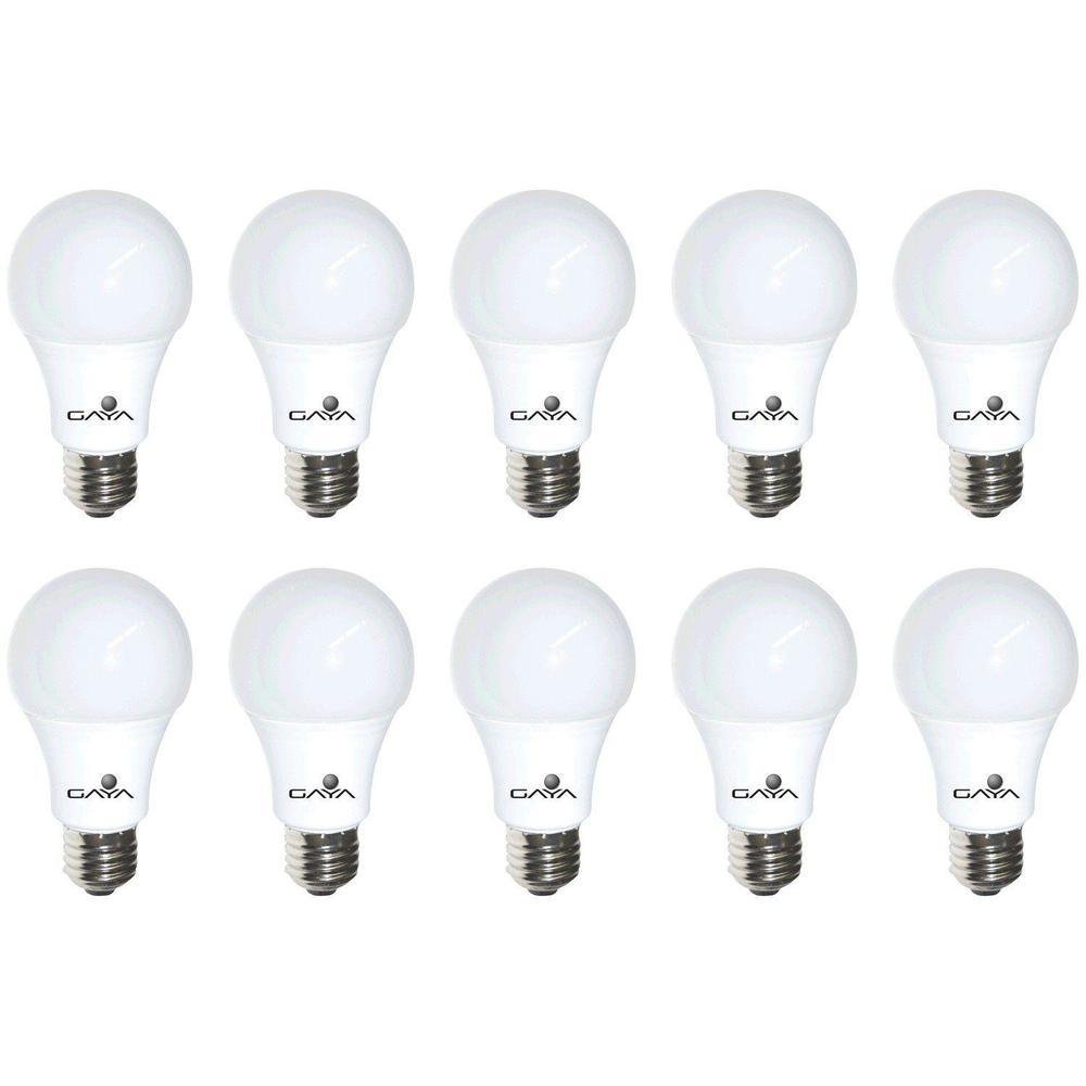 Kit 10 Lâmpadas de LED Bulbo E27 Gaya Branco Frio