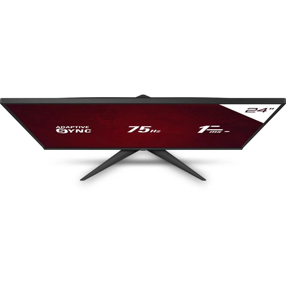 Monitor Gamer AOC FHD 1ms Preto E Vermelho KaBuM