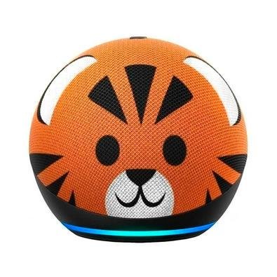 Echo Dot Amazon Alexa 4 Geração Kids Edition Panda - Tigre | KaBuM!