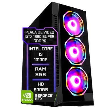 Pc Gamer Fácil I3 10100f 8gb Gtx 1660 Super KaBuM