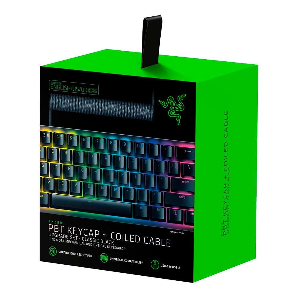 Kit Razer Keycap Cabo Espiral Upgrade KaBuM