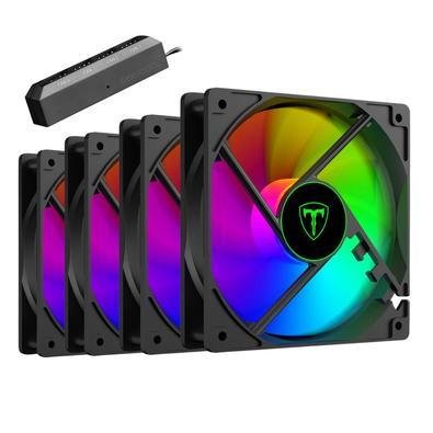 Kit Cooler FAN 4 120mm RGB + Hub Para 4 Fan | KaBuM!