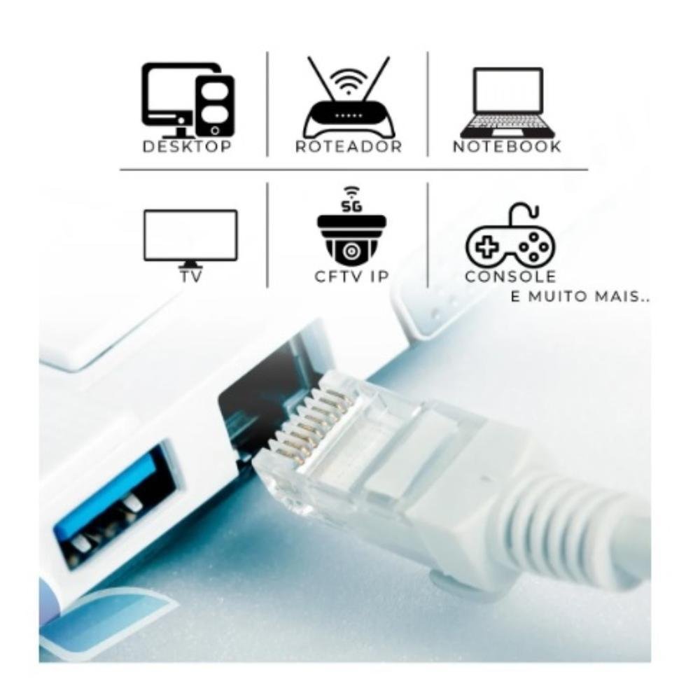 250x Conector RJ45 CAT6 Macho Tomada De Rede