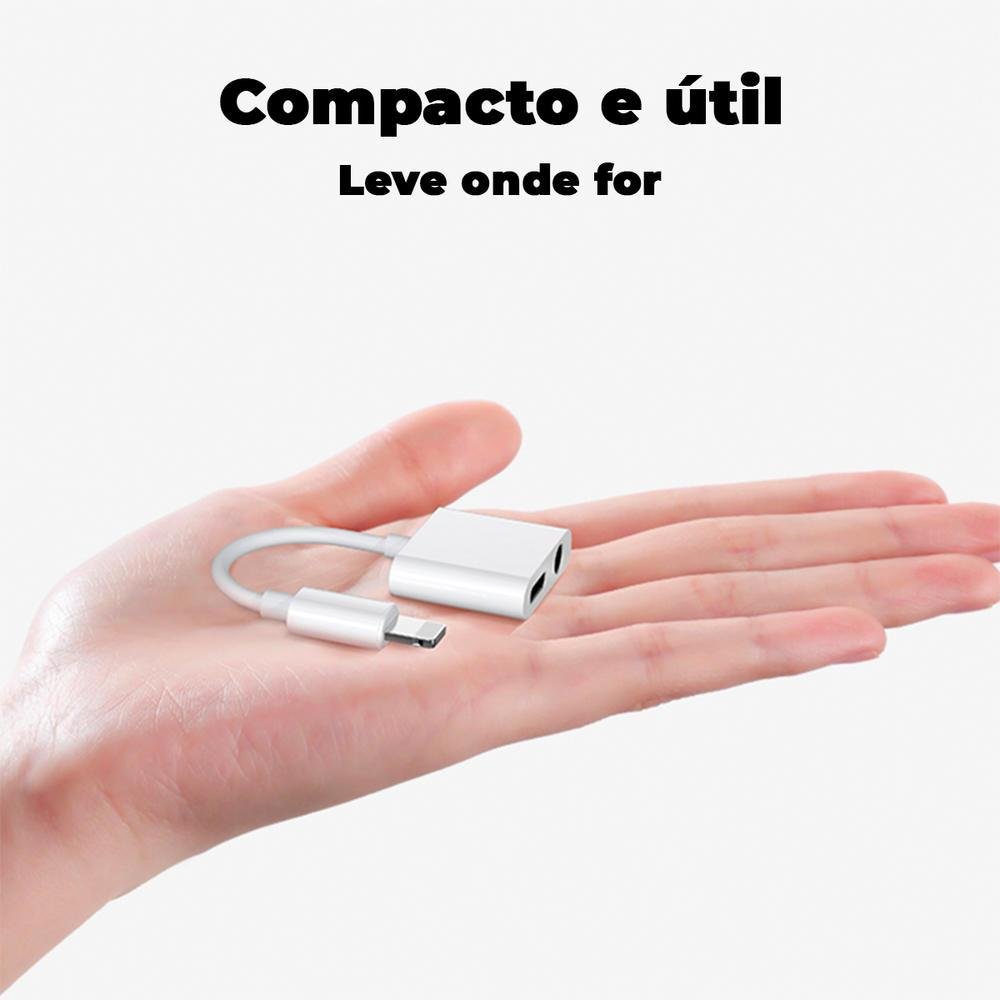 Adaptador Lightning Para Fone P2 35mm KaBuM