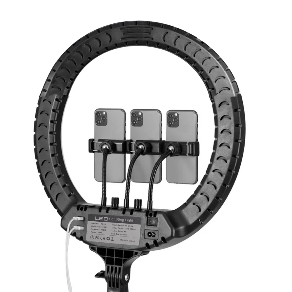 Ring Light Profissional LED 45cm 55w Rl18 KaBuM