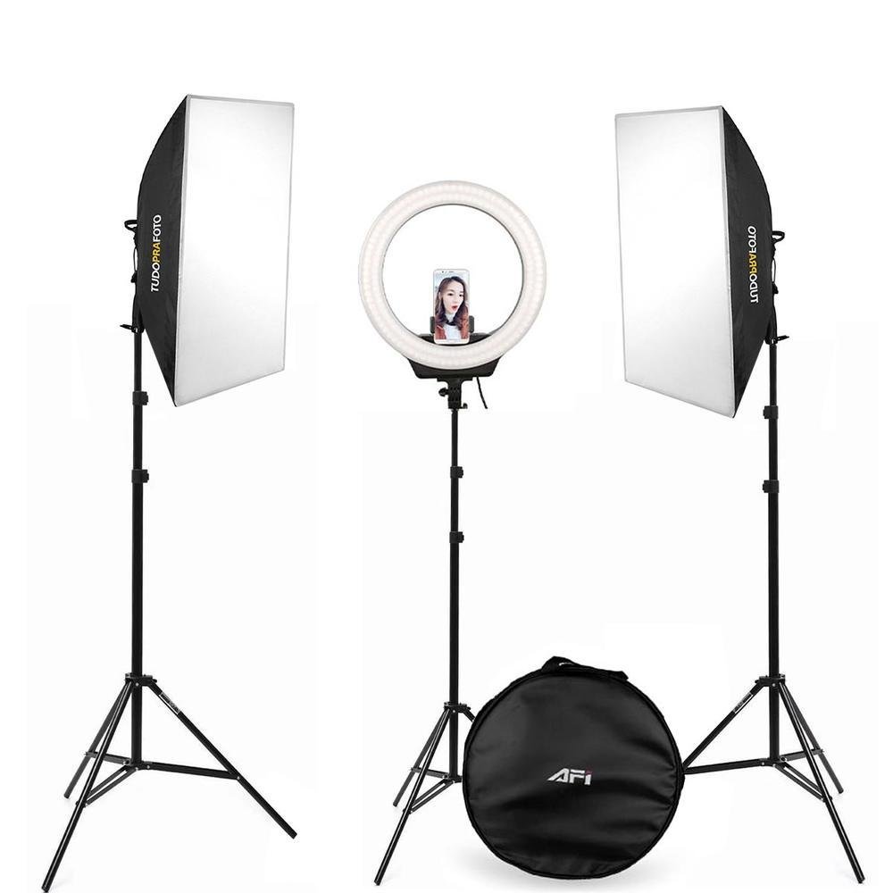 Luz De Estúdio LED Softbox Ring Light KaBuM