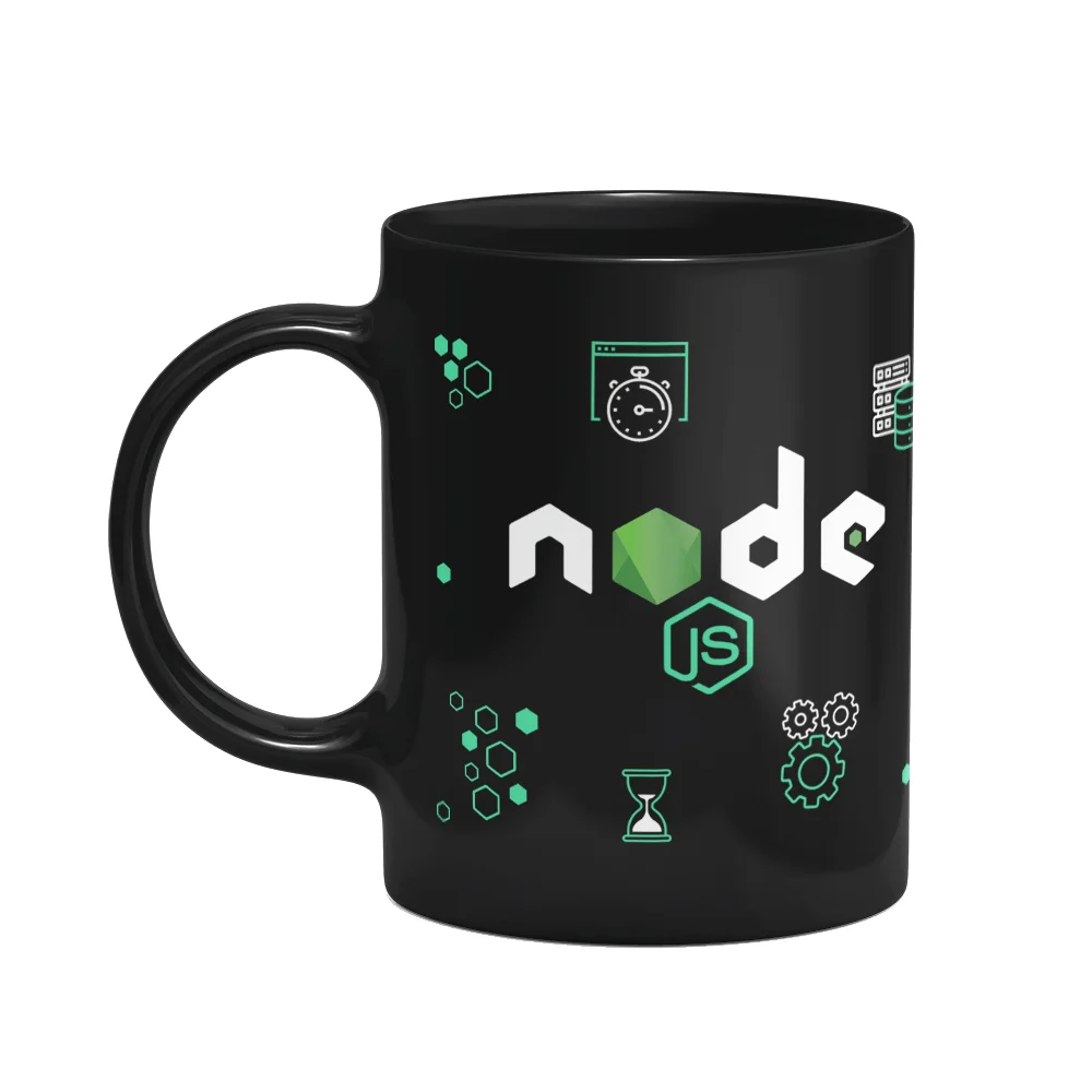 Caneca Dev New Mug Node JsPreta KaBuM
