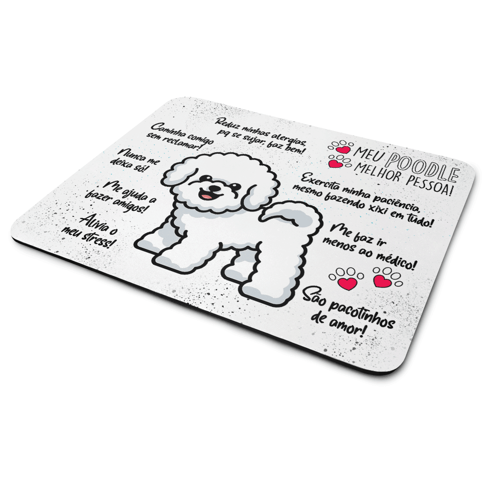 Mouse Pad Dog Meu Poodle Melhor Pessoa KaBuM
