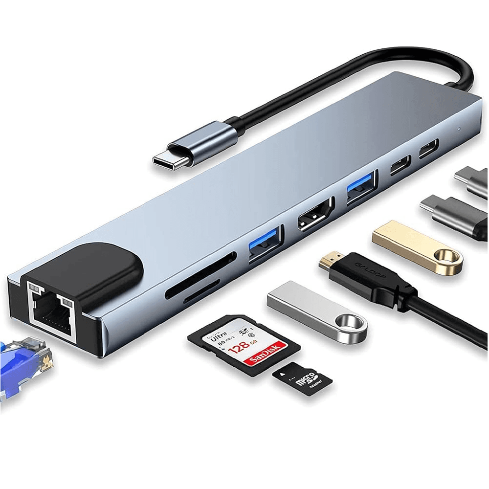 Adaptador Dex USB TipoC 1x8 1381 KaBuM