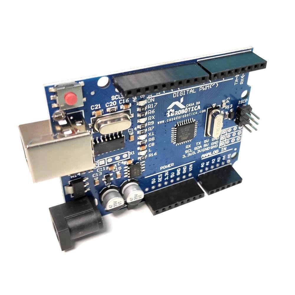 Placa Uno R3 Smd Atmega328 CDR Cabo USB KaBuM