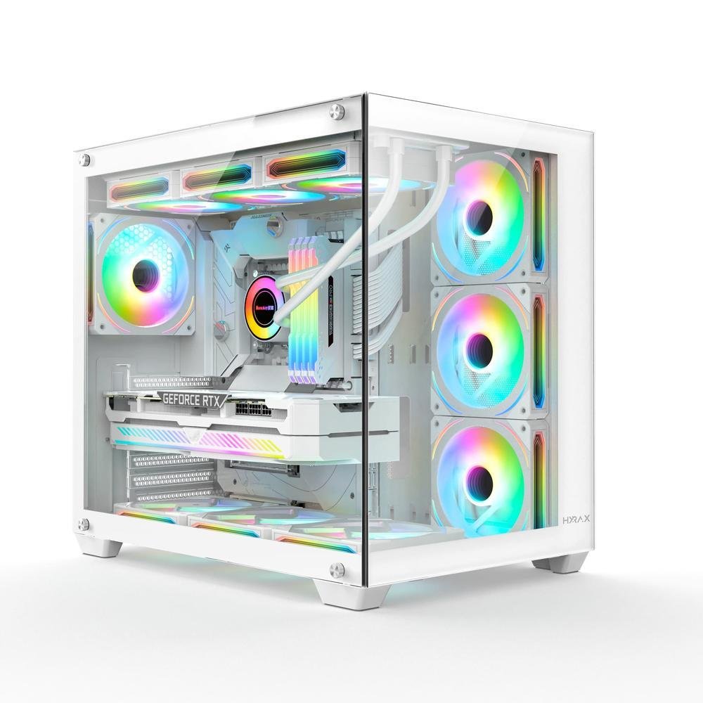 Gabinete Aquário Gamer Hyrax Branco KaBuM