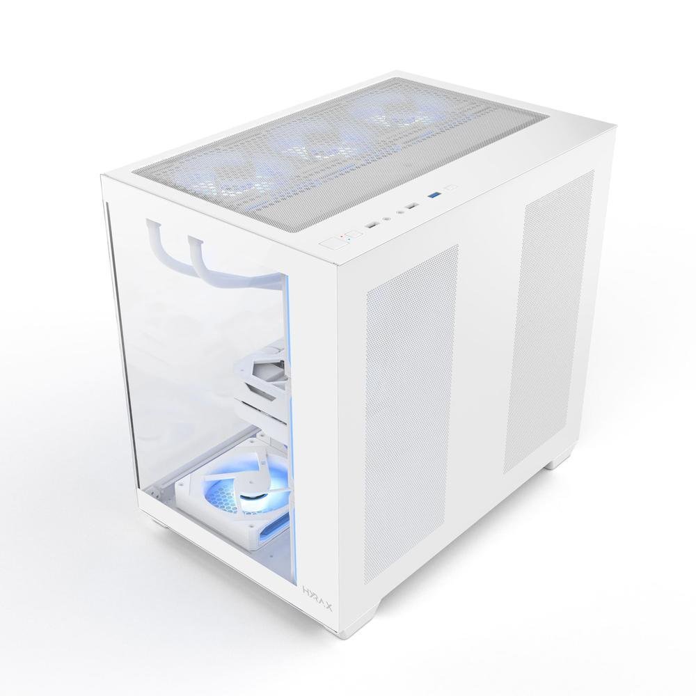 Gabinete Aquário Gamer Hyrax Branco KaBuM